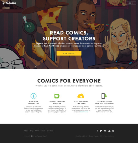 Tapastic Update: New Homepage Design Update and More - Announcements ...