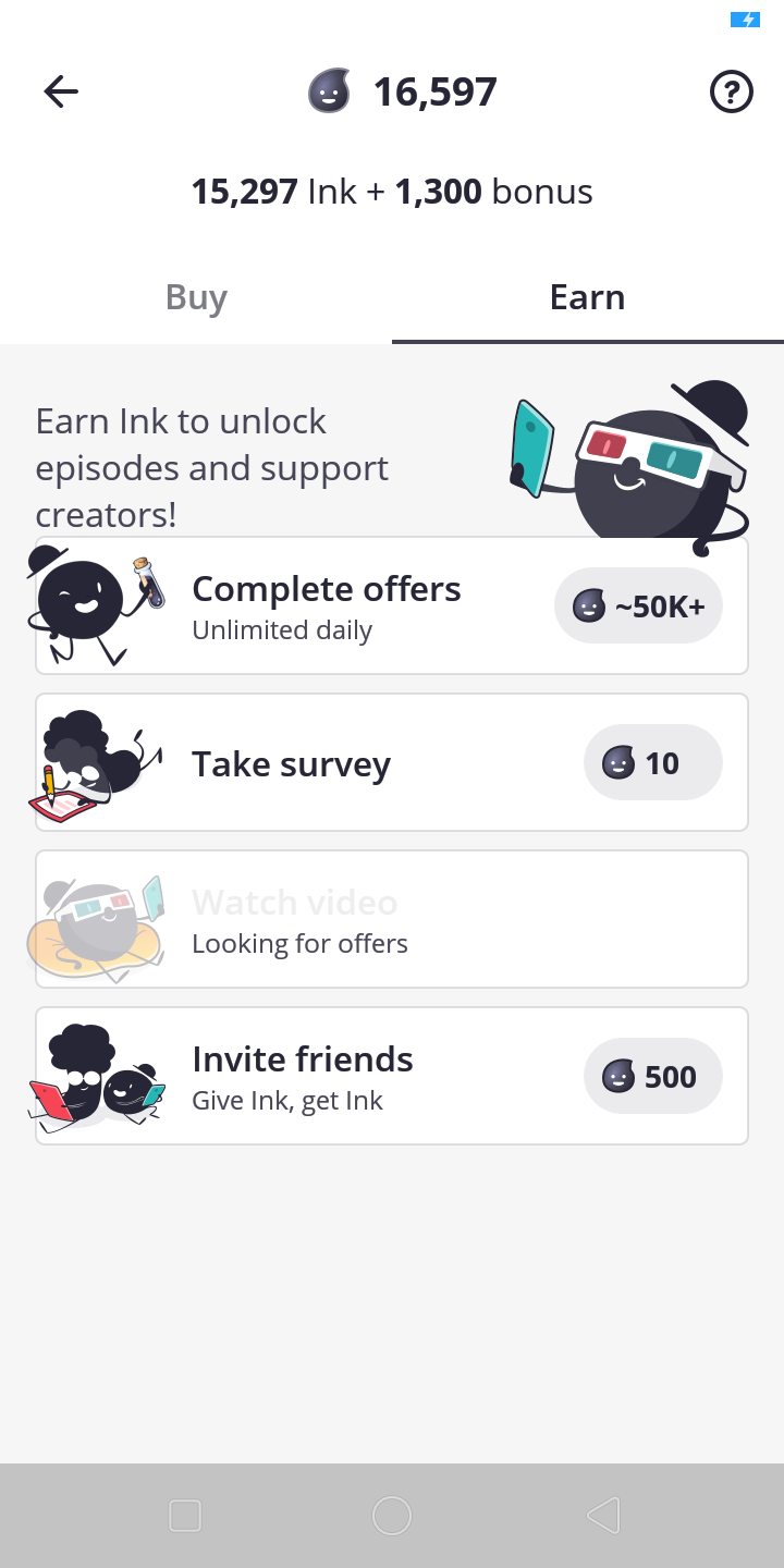 Get 300 Bonus Ink Problem - Events | Challenges - Tapas Forum