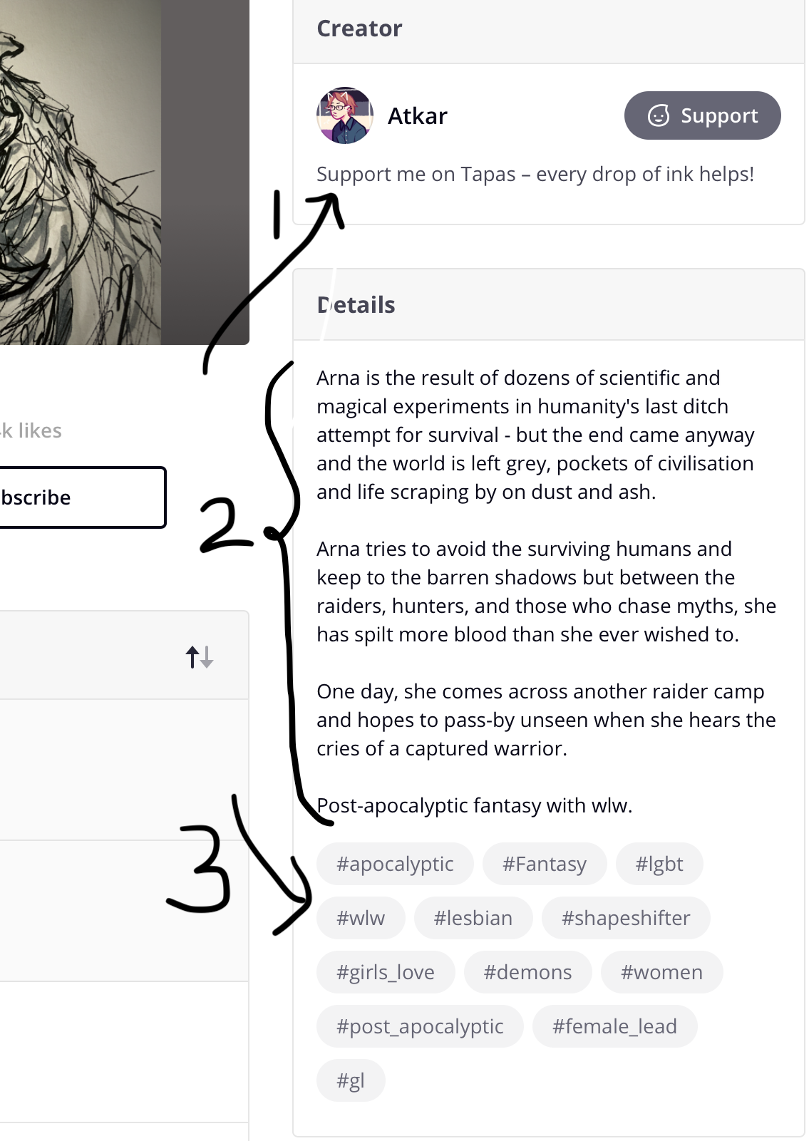 Need help on descriptions and tags - Questions - Tapas Forum