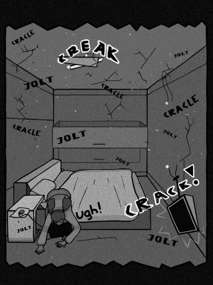 Does this panel give you an impression that there's an earthquake/the ...