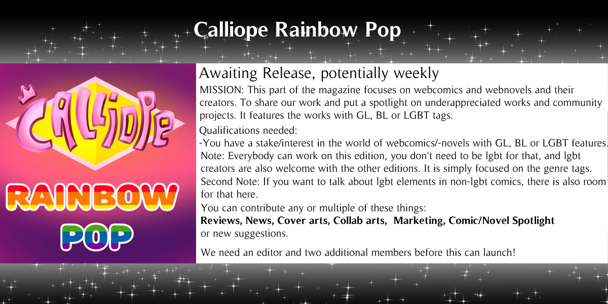 Join our community driven webmagazine (comic authors, novellists and ...