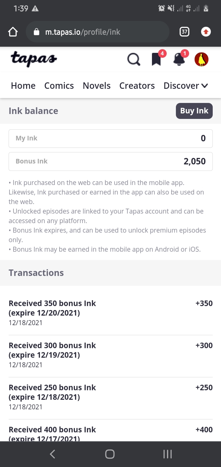 Can someone tell me how I gonna use this bonus Ink? - Questions - Tapas ...