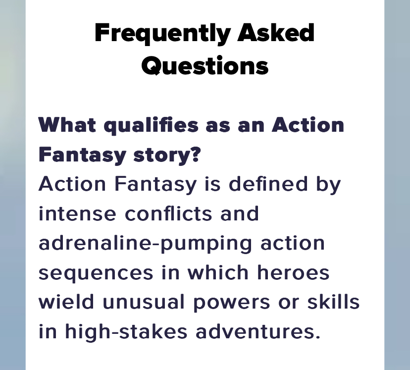 Does My Story Qualify as Action Fantasy? - Questions - Tapas Forum