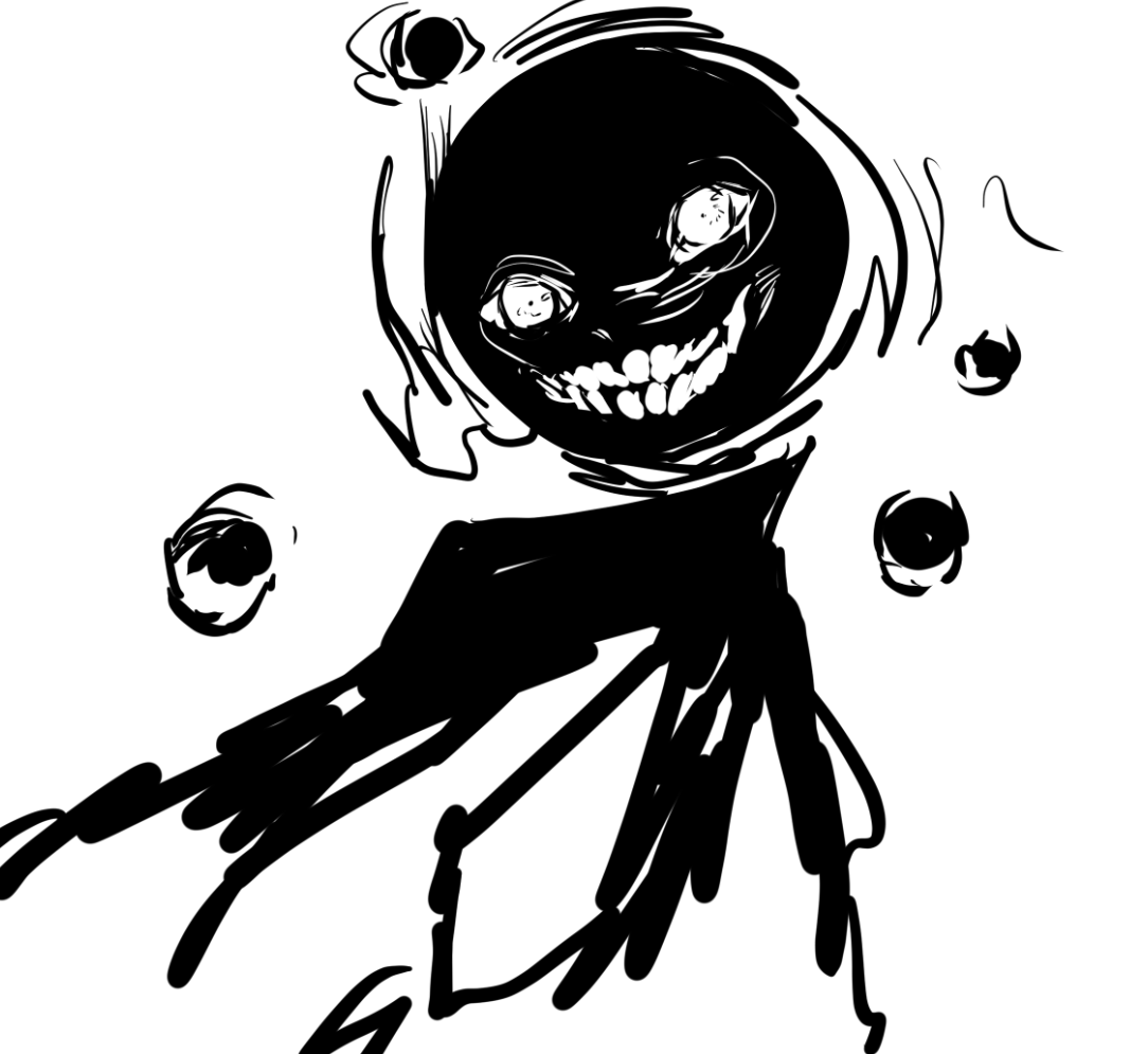 intimidating face drawing