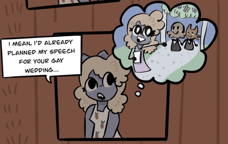 Promote your comic/novel by posting a panel/quote out of context ...